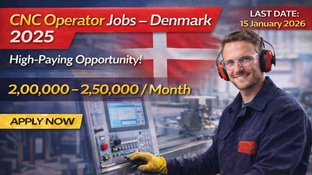 CNC Operator Vacancy 2026 – Denmark Overseas Job