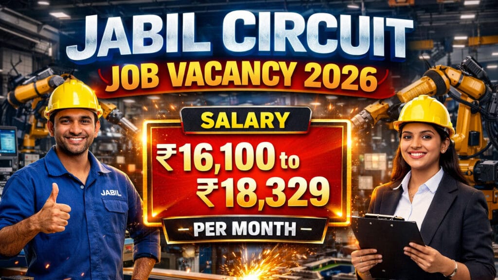 Jabil Circuit Job Vacancy 2026 – New Bharti