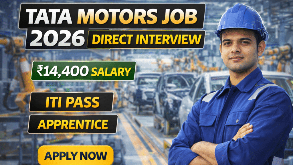 Tata Motors Apprentice Drive 2026 – ITI Pass Vacancy
